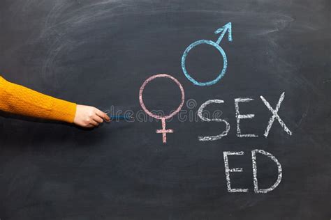 School Blackboard With Text Sex Ed Stock Image Image Of Class Diseases 167072285