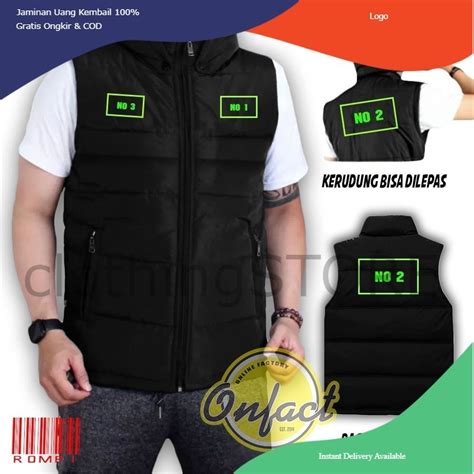 Jual Custom Sablon Jaket Rompi Custom Sablon Dtf Dan Polyflex Terbaru Jaket Rompi Parasut