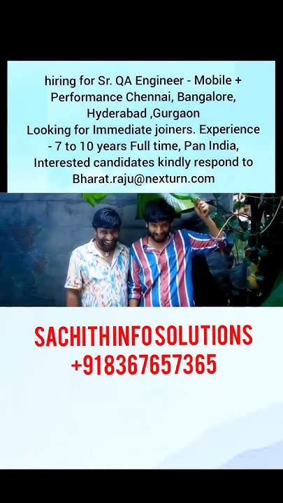 Hiring Sr Qa Engineer Qaengineer Testingjobs Youtube