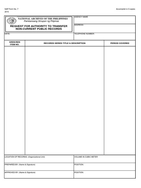 Nap Form 7 Pdf Pdf