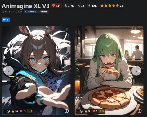 Stable Diffusion Animagine XL V 사용방법 Flat Sun