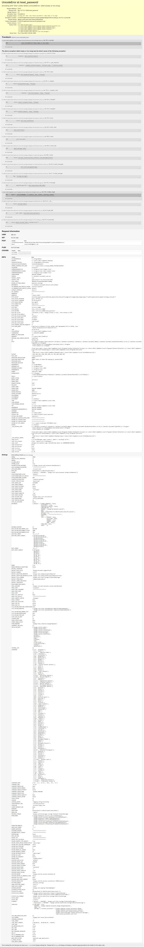 Encoding With Idna Codec Failed Unicodeerror Label Empty Or Too Long Forms And Apis