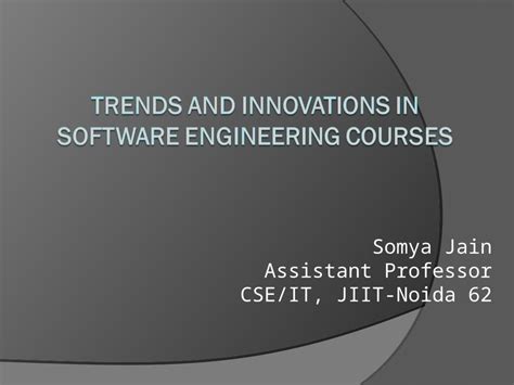 Ppt Software Engineering Education And Teaching Dokumentips