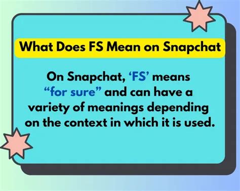 What Does FS Mean On Snapchat Online Texting 2023 Paperblog