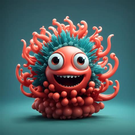 premium ai image coral polyp illustration ai generative