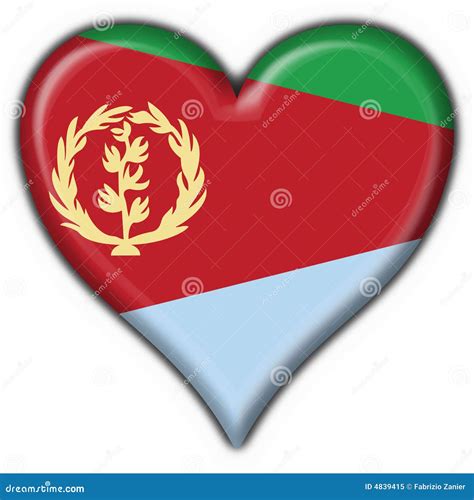Eritrea Button Flag Heart Shape Stock Illustration Illustration Of East Icon 4839415