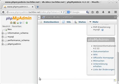 Tachtlerphpmyadmincentos7 Tachtlers Dokuwiki