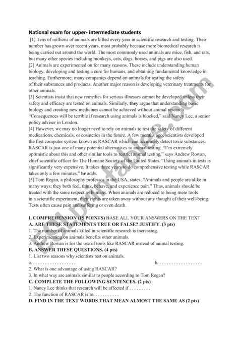 Reading Comprehension Esl Worksheet By Marzouga