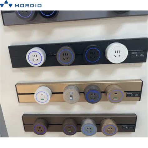 Wall Surface Mounted Removable Smart Multifunction Power Track Rail Electrical Outlets Socket