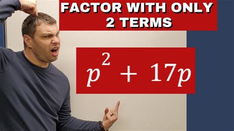 How To Factor With Two Terms Only Youtube