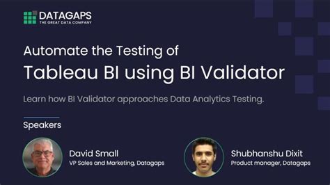 Datagaps On Linkedin Automate The Testing Of Tableau Using Datagaps Bi