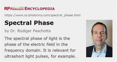 Spectral Phase Intensity Spectrum Frequency Domain Light Pulses Characterization