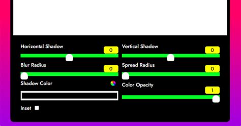 GitHub Ceotcr Css Shadow Generator CSS Shadow Generator Just Tweak Some Properties Copy