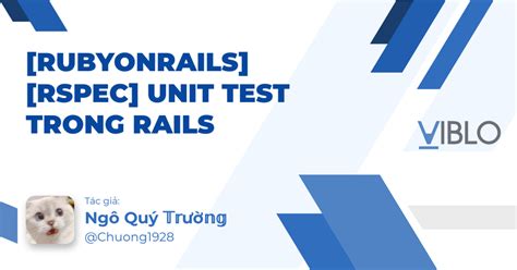 Rubyonrails Rspec Unit Test Trong Rails Phần 1