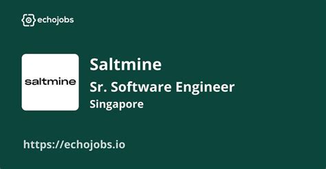 Saltmine Is Hiring Sr Software Engineer Singapore Aws Azure Kubernetes Docker Sql Git