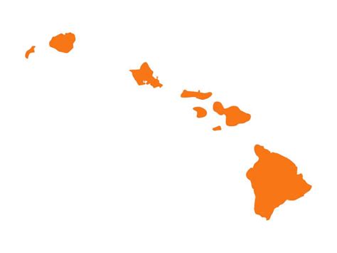 21100 Hawaii Islands Stockillustraties Royalty Free Vector