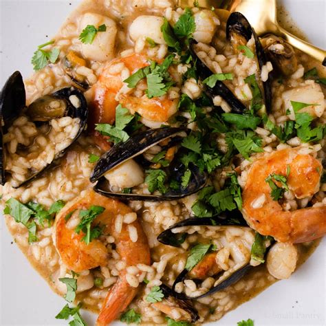 Seafood Risotto With Red Curry And Fresh Herbs Small Pantry Recipes