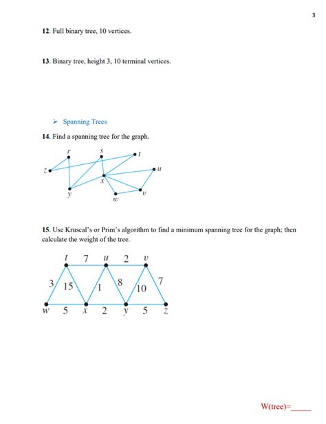 solved 3 12 full binary tree 10 vertices 13 binary tree