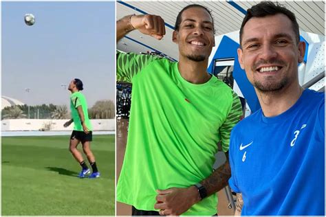 Virgil Van Dijk Takes Next Step In Recovery And Reunites With Dejan Lovren In Dubai