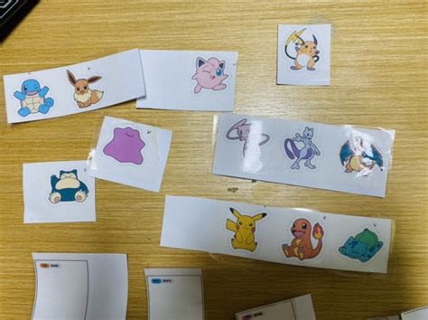 포켓몬 띠부씰 랜덤봉투 만들기 따니네만들기 무료도안 네이버 블로그