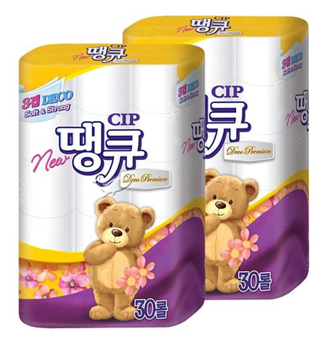 60롤 땡큐 화장지 30롤 2팩 티몬