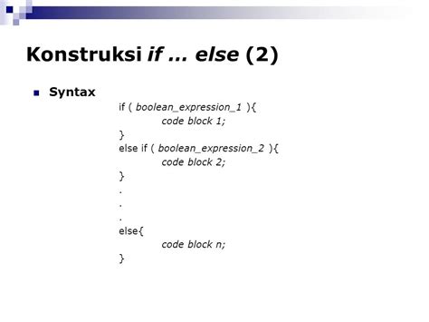 Синтаксис If Else