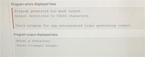 Solved This Program Will Output A Right Tnangle Based On