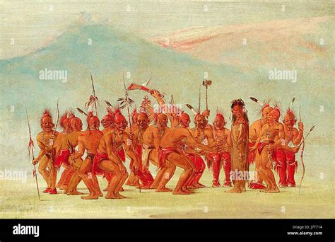 Dance To The Berdache By George Catlin Depicts Native American