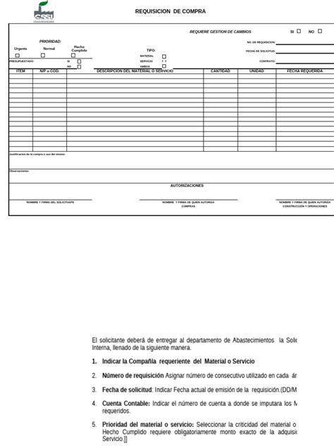 For Cssi Co 016 Rev 0 Requisicion Pdf