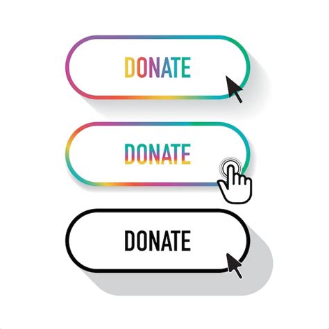 Premium Vector Buttons Color And Text Shadows