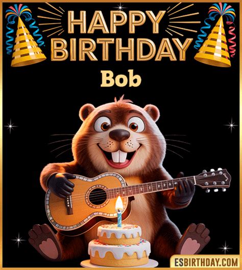 Happy Birthday Bob  🎂 Animated Images Wishes And Music 【27 S】