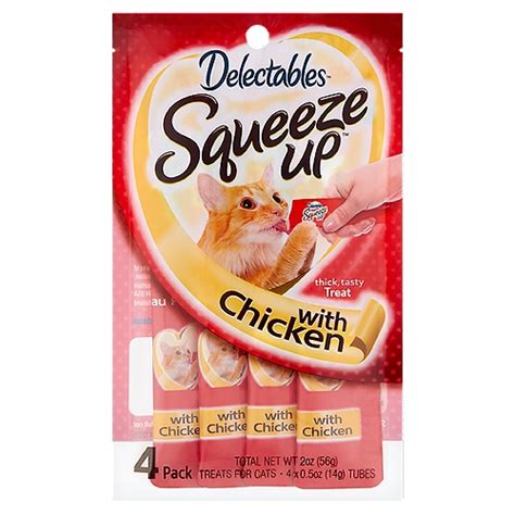 Delectables Squeeze Up Treats For Cats With Chicken 0 5 Oz 4 Count