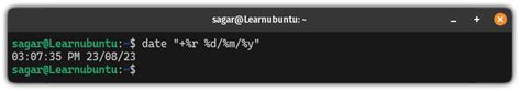 Get Current Date And Time In Ubuntu Command Line