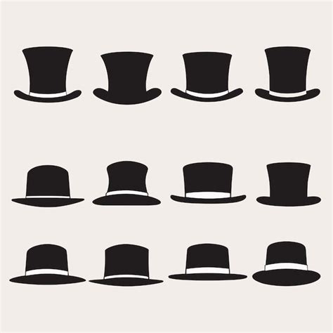 Premium Vector Hat Collection Vector Illustration Set