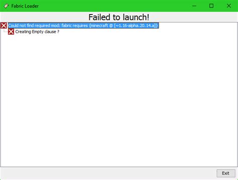 Fabric Crashes Upon Launch Only With Mods Rfabricmc