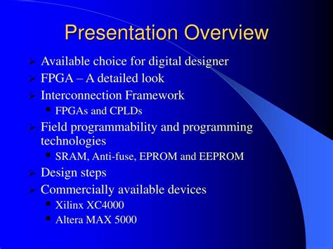PPT FPGA Architecture PowerPoint Presentation Free Download ID 4359722