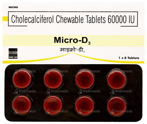 Micro D3 Chewable Tablet 8 Uses Side Effects Price And Substitutes