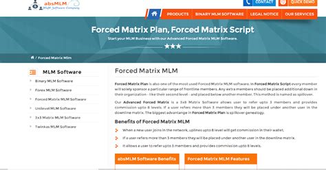 forced matrix mlm script