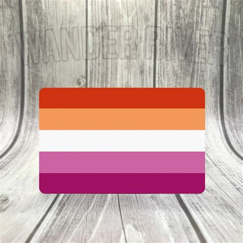 Lesbian Pride Flag Sticker Culture Craze