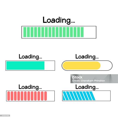 로드 막대 진행률 아이콘 집합은 흰색 배경에 격리됩니다 0명에 대한 스톡 벡터 아트 및 기타 이미지 0명 개체 그룹
