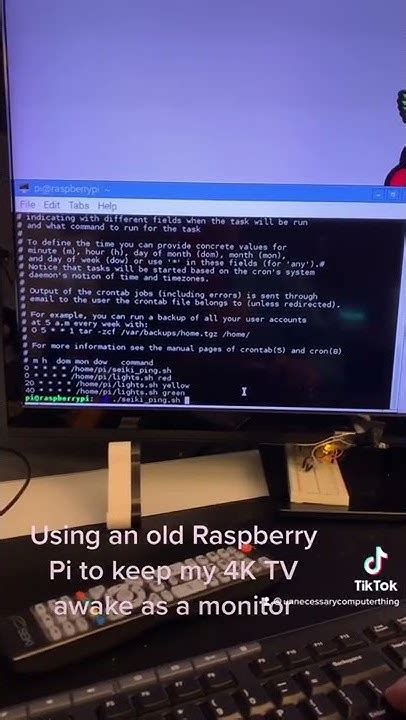 Raspberrypi Hack To Keep My 4k Tv That I Use As A Monitor On By Sending It Remote Signals Via
