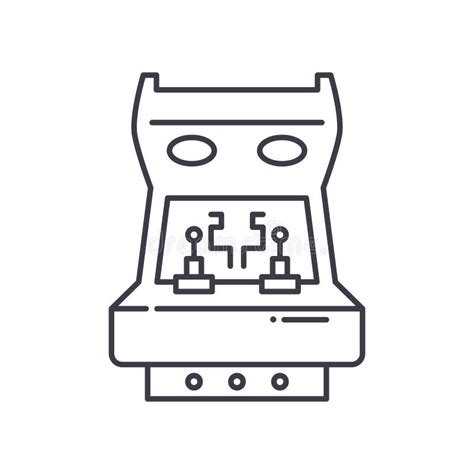 Arcade Game Concept Icon Linear Isolated Illustration Thin Line Vector Web Design Sign