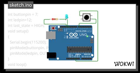 Pushbutton Wokwi Esp32 Stm32 Arduino Simulator