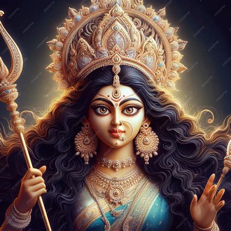 Premium Photo Goddess Durga Jai Mata Di