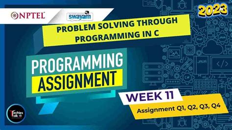 Problem Solving Through Programming In C Week11 Assignment July 2023