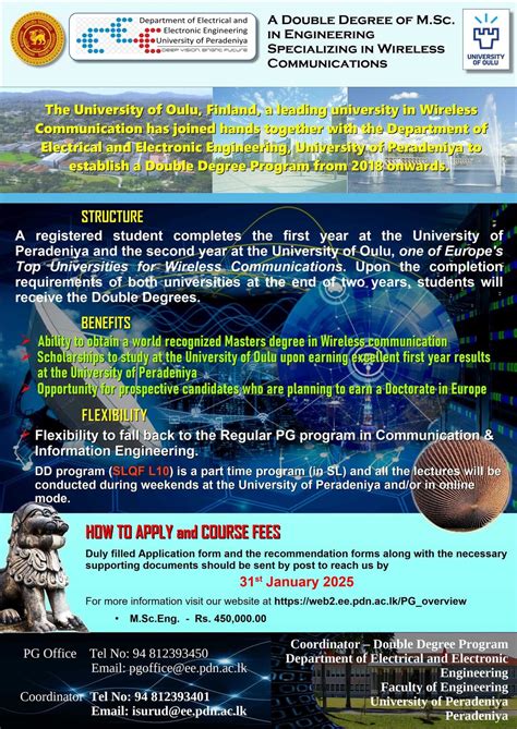 Department Of Electrical And Electronic Engineering Uop Posted On Linkedin