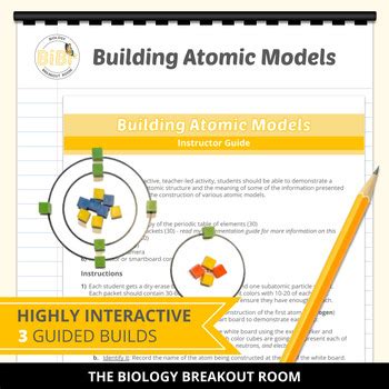 Building Atomic Models Activity By The Biology Breakout Room TPT