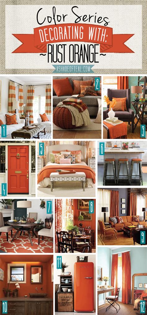 Color Series Decorating With Rust Orange