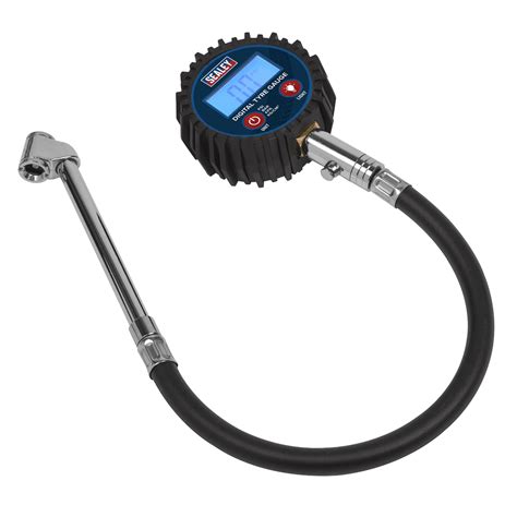 Digital Tyre Pressure Gauge With Twin Push On Connector