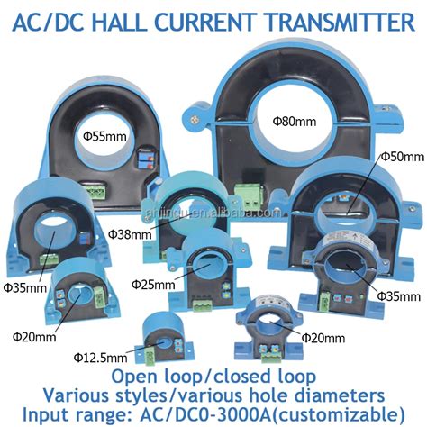 Ac Dc Hall Current Sensor A Ac Dc Current Detection Ma Ma V V Rs Output